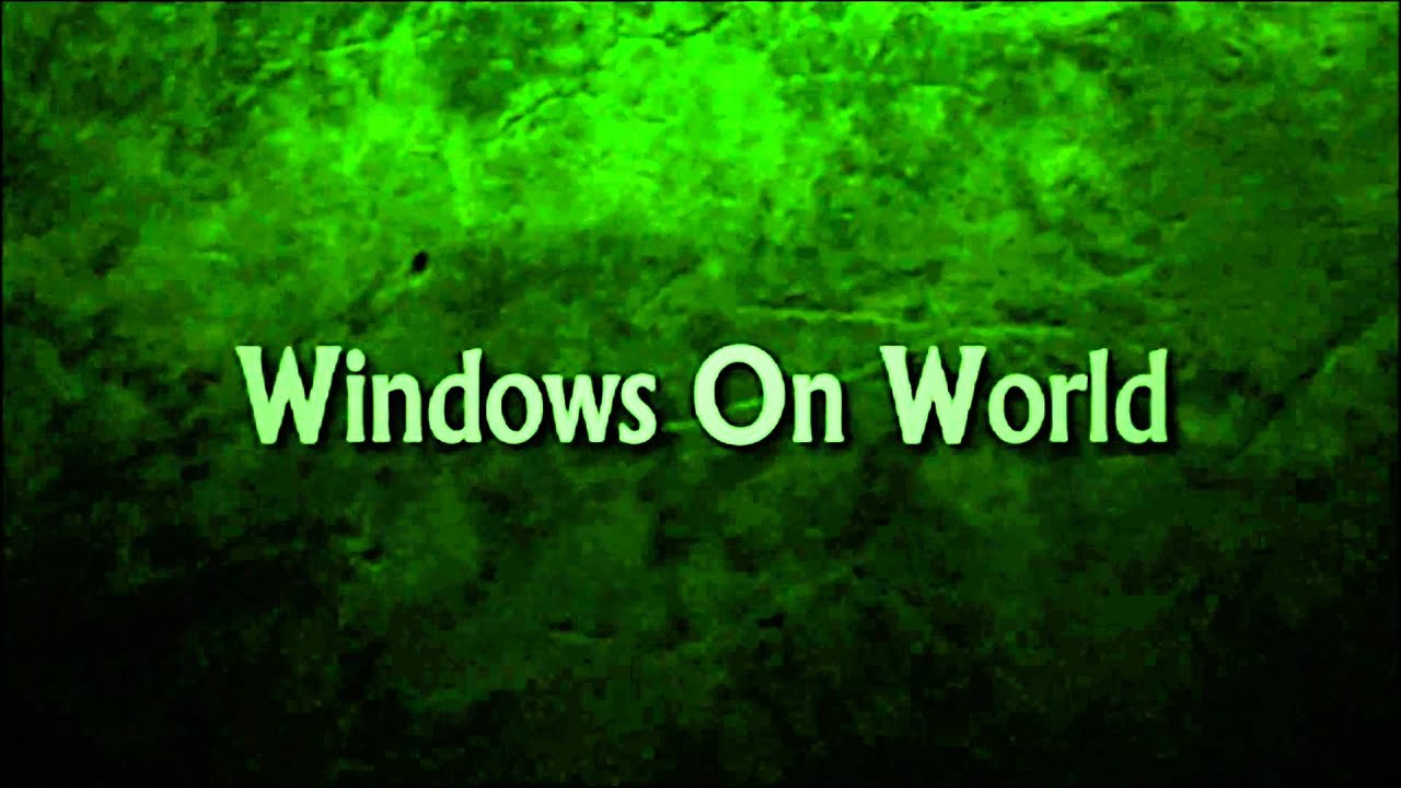 Windows on World (Green speed particles)