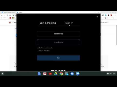 Joining A Zoom Meeting on Chromebook for First Time