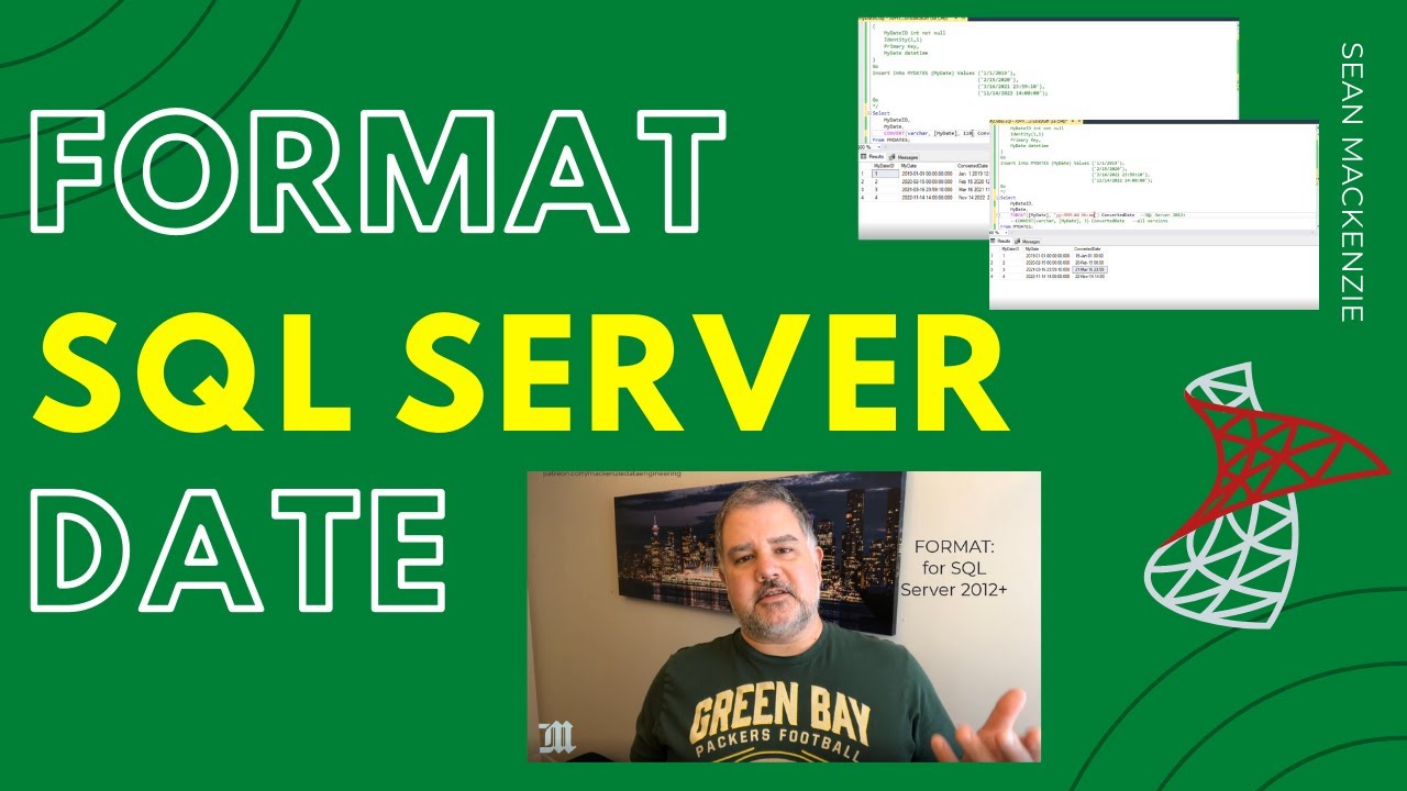 How to Format Dates in SQL Server using Convert and Format