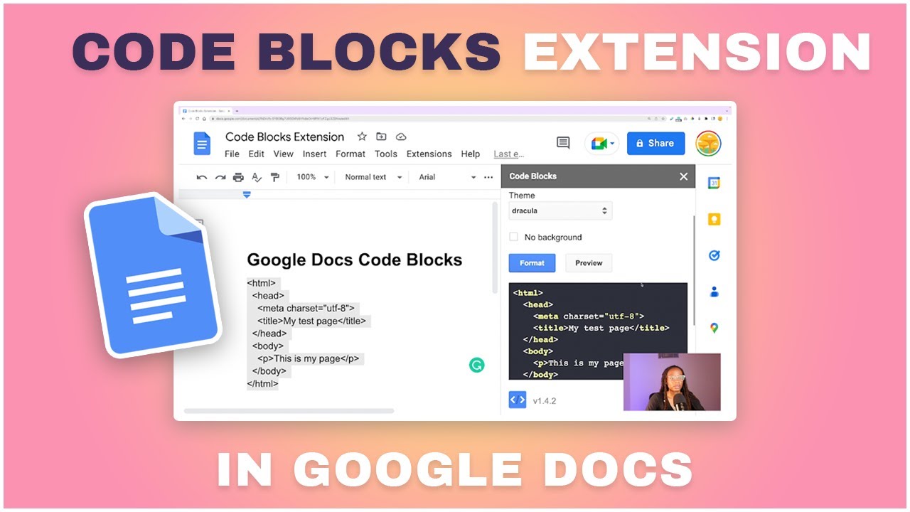 Code Blocks in Google Docs - Coding Notes