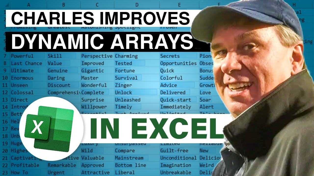 Excel Charles Williams Excel Revolution: Making Dynamic Arrays Better - Episode 2310