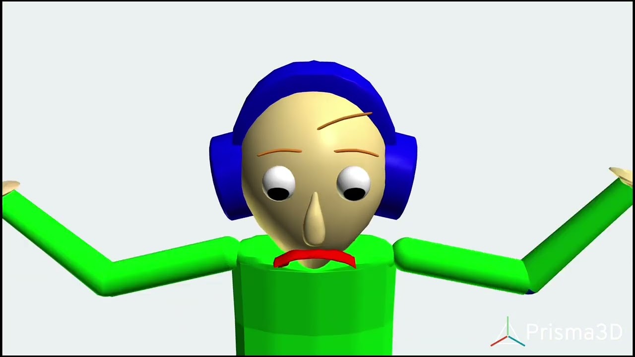 Baldi Reacts to a video (Prisma 3d)