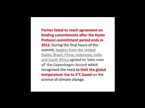 The history of COP or UNFCCC Conference of the Parties