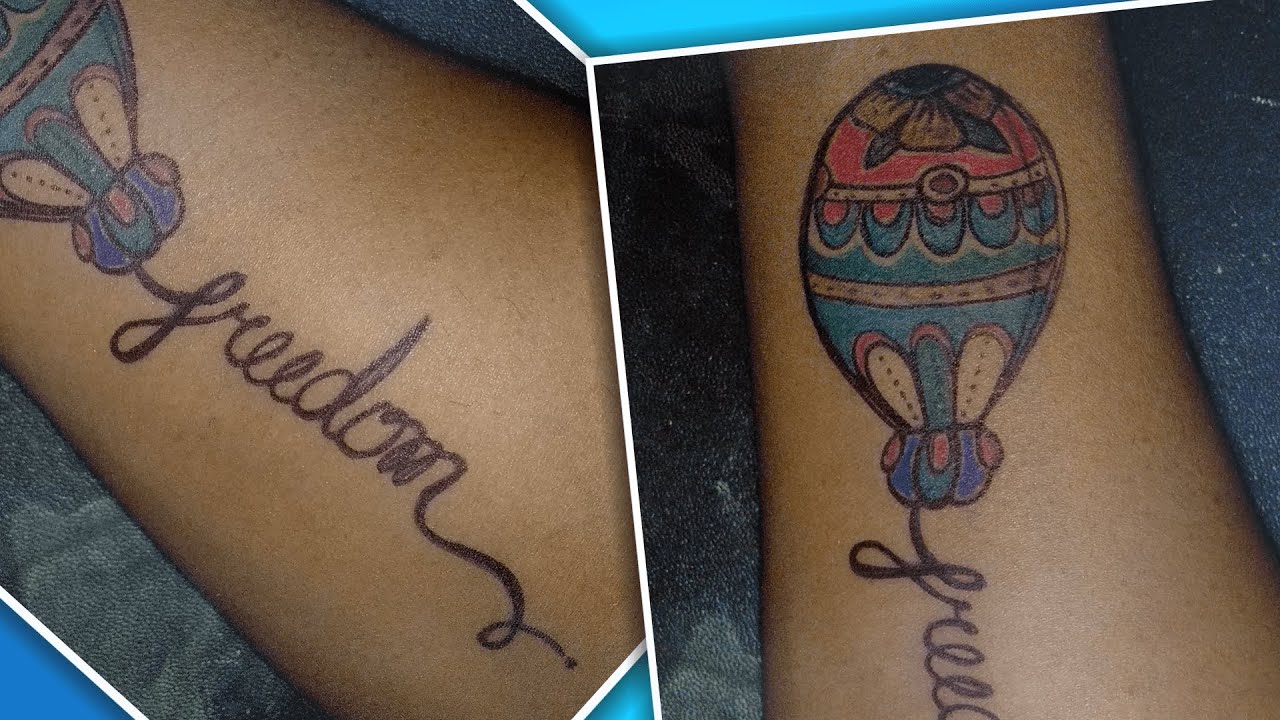 Balloon on hand 😍 balloon tattoo design #tattoforfun #balloon #diy #tattoo