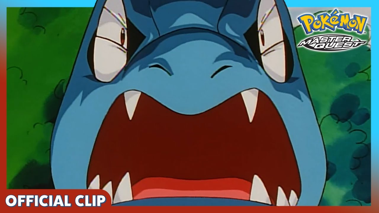 Totodile, use Scary Face! | Pokémon: Master Quest | Official Clip