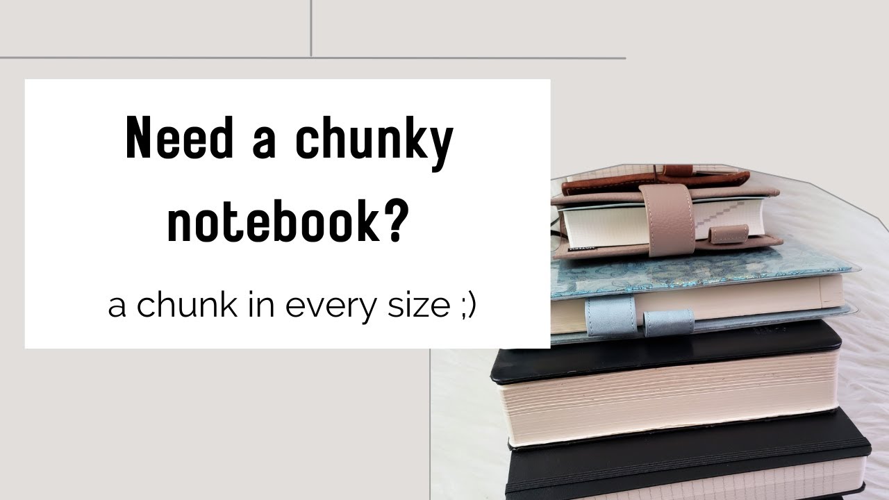Chunky Notebook , Journal and Planner in Every Size #journaling