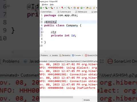 how to create Entity in JPA and key property!JPA tutorials for beginners !What is key in JPA Entity