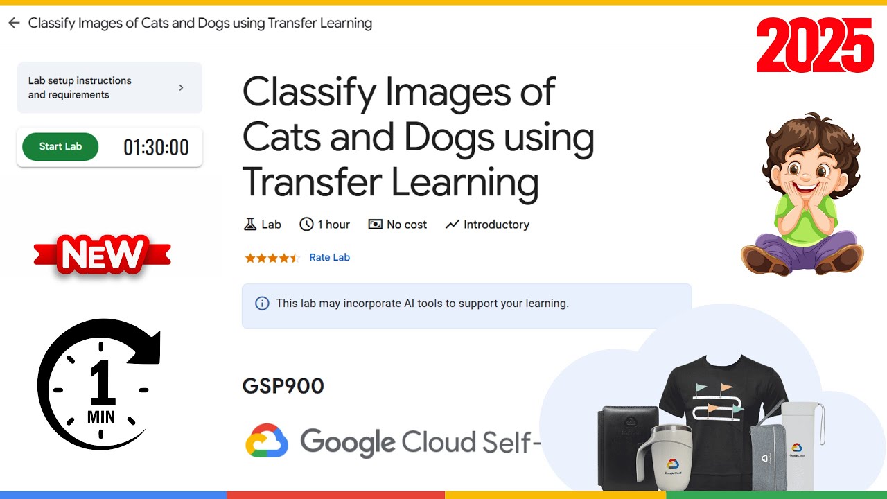 Classify Images of Cats and Dogs using Transfer Learning | GSP900