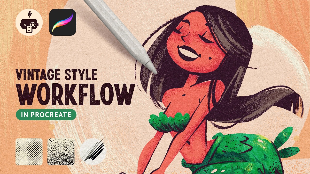Make Your Procreate Illustrations Feel Handmade (Simple Workflow)