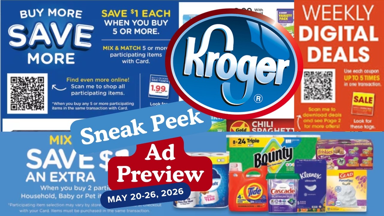 *MEMORIAL DAY* Kroger SNEAK PEEK Ad Preview for 5/20-5/26 | MEGA SALE, Weekly Digitals, & MORE