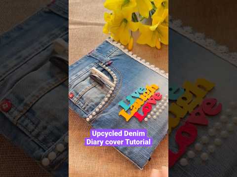 Diary cover #ytshortsvideo #diycraft #denim #diyprojects #creator #handmade #diycraft #ytshortsvideo