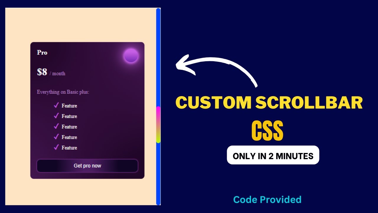 Creating a Stylish Custom Scrollbar with CSS | CSS Scrollbar Tutorial | Dev Rahaman