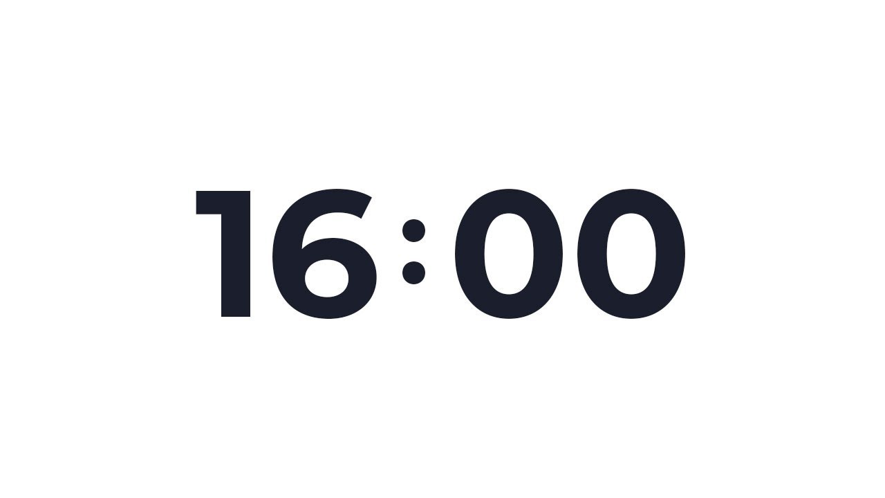 16 Minute Timer