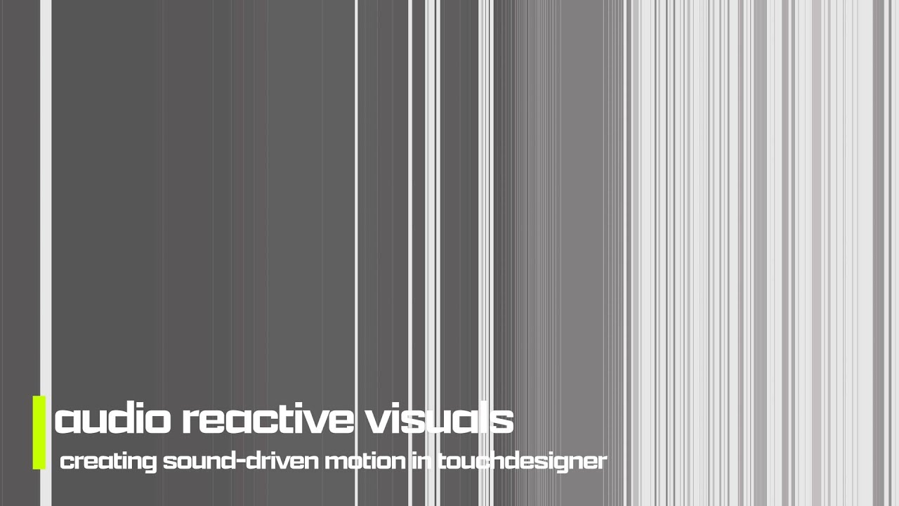 Audio Reactive Noise Visuals [TOUCHDESIGNER TUTORIAL]