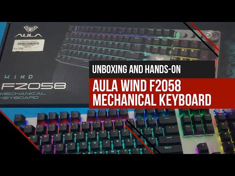 Unboxing and Hands-on: AULA Wind F2058 RGB Mechanical Keyboard