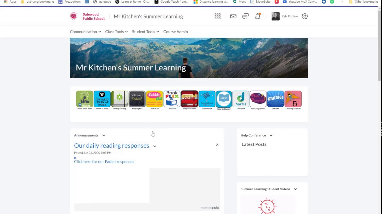 Embedding Padlet on D2L
