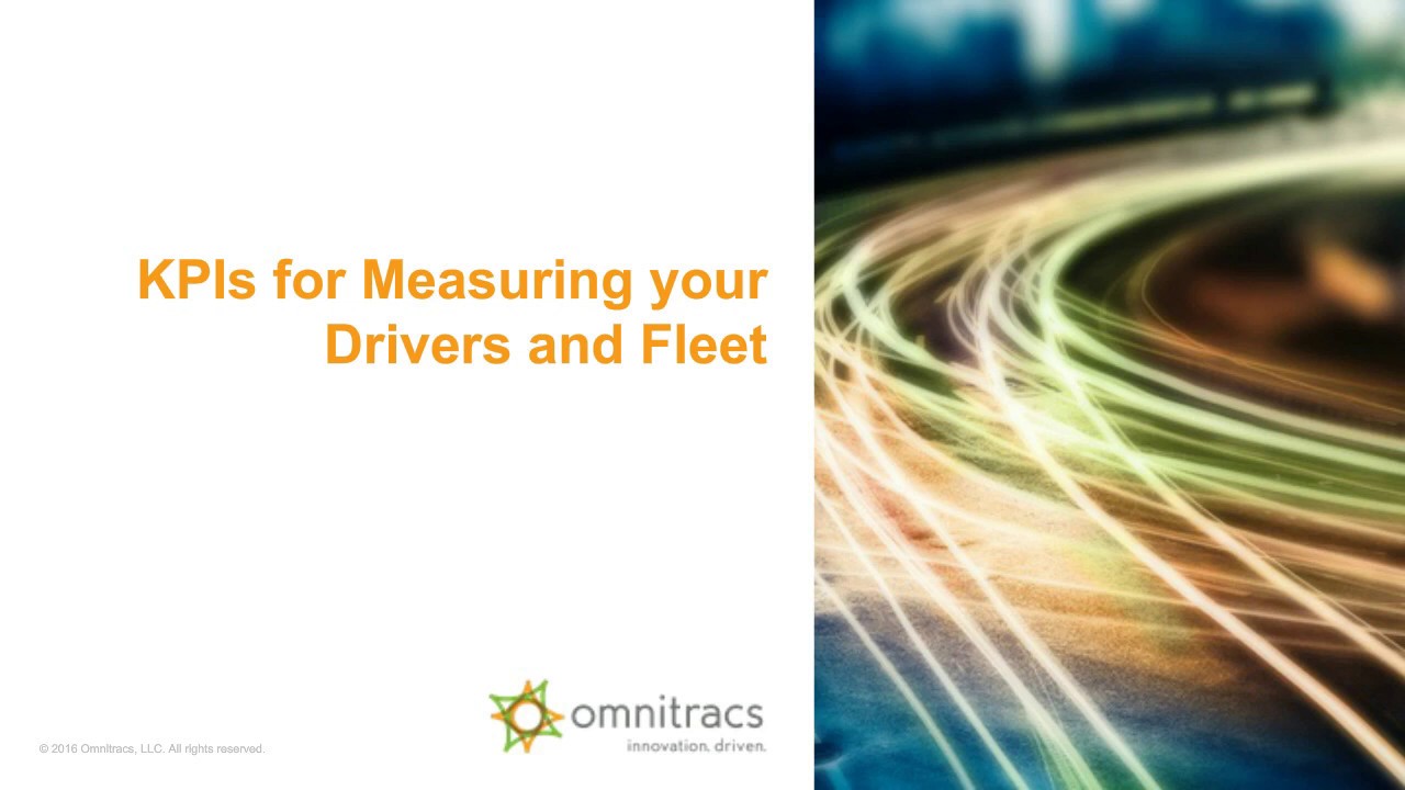 Webinar: KPIs for Measuring Your Drivers and Fleet