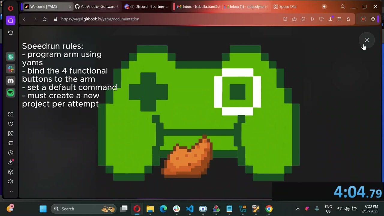 Yams Speedrun | 2:15