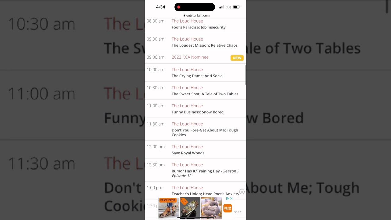 NickToons Schedule for Today