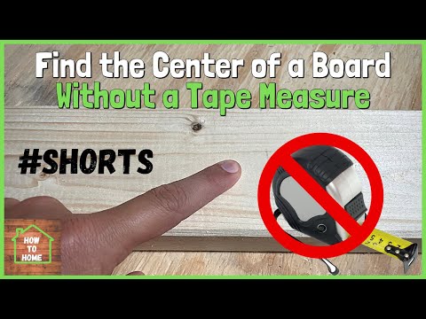 How to Find the Center of a Board #shorts