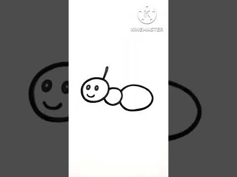 Ant Drawing π#shorts #ytshorts #viralshorts #trending #ant #drawing #easy #cute #cartoon