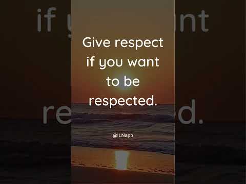 The Power of Respect: Why Giving Respect Leads to Receiving It