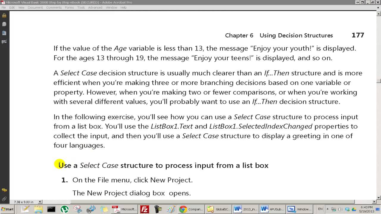 Programming 1 Week 6 Part 3 Select Case