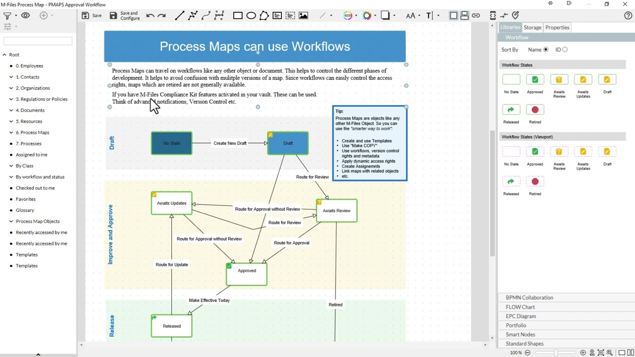 Workflow Maps | M-Files Process Maps 2.0