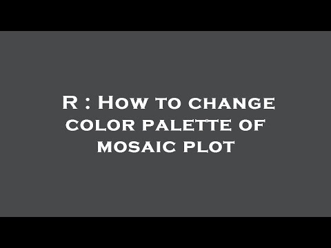 R : How to change color palette of mosaic plot