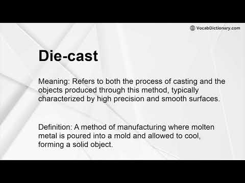 Die-cast Meaning