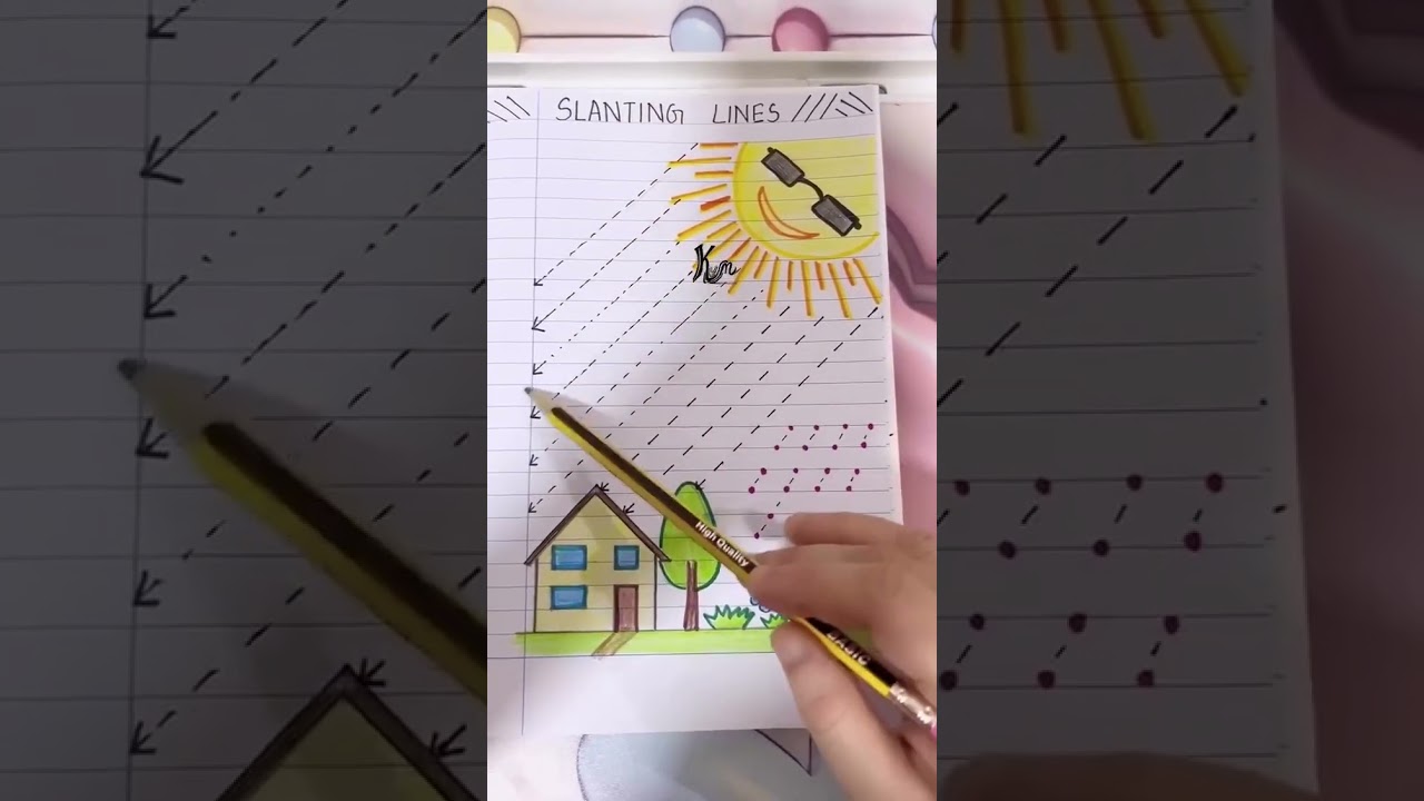Kids Pencil Control Simple Worksheets#kidslearning #kidsvideo #worksheets #learning#homeschooling