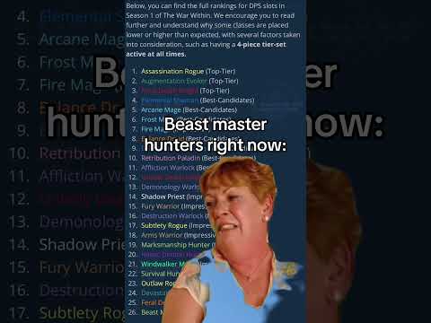 Beast master hunters right now #worldofwarcraft #warcraft #thewarwithin #warwithin #mmorpg #mmo