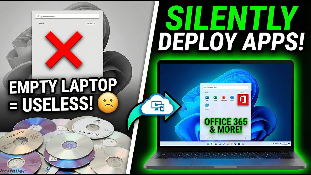 How to Deploy Microsoft 365 Apps & Company Portal with Intune (MD-102) #md102 #windows #sysadmin
