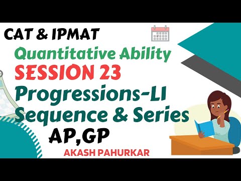 Sequence and Series - 1 Video Lecture - Crash Course for CAT