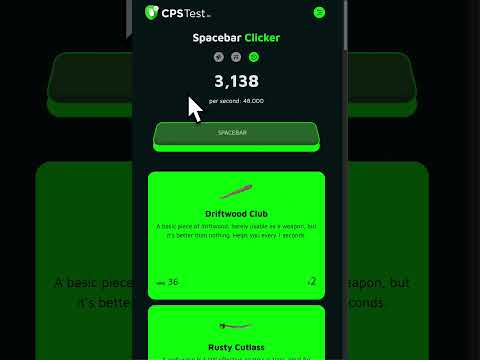CPS - Spacebar Clicker