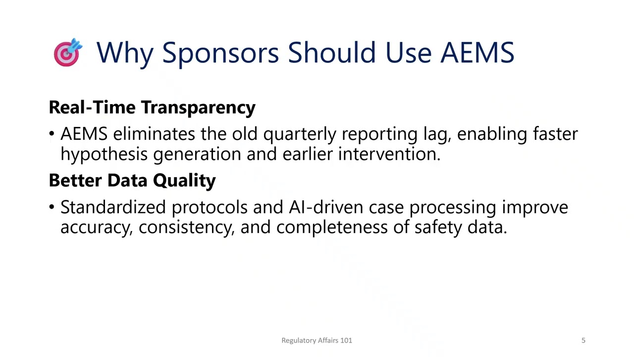 FDA Adverse Event Monitoring System (AEMS)