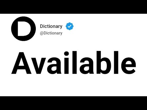 Available Meaning In English