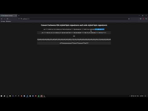 Byte Array Signature Converter Demonstration