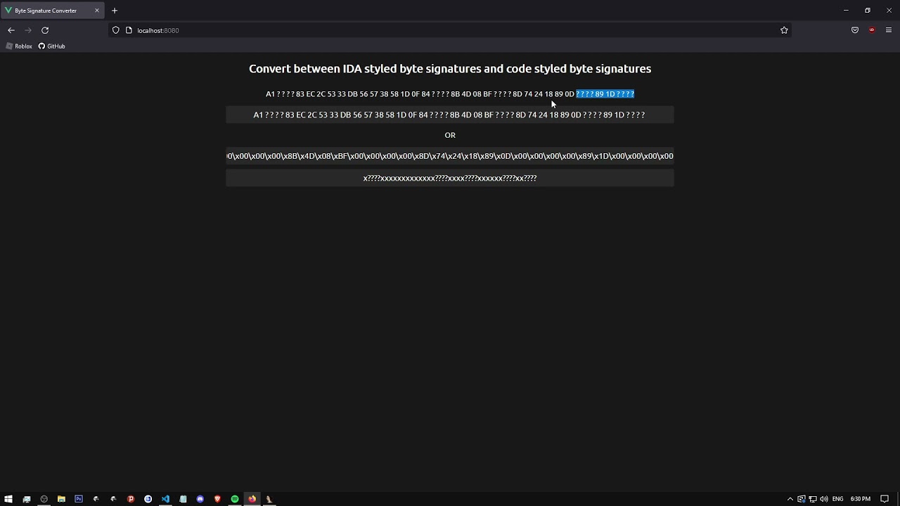 Byte Array Signature Converter Demonstration