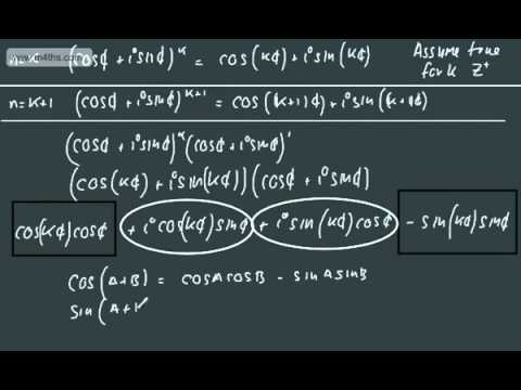 Further Pure 2 FP2 Complex Numbers 9 De Moivres Proof by Induction