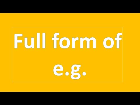 Full form of e.g and What is e.g.?(Urdu/Hindi) by Easy Learning 700