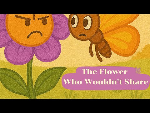 Animated Bedtime Tale | The Flower Who Wouldn’t Share 🌸 | Kindness & Sharing Story for Kids