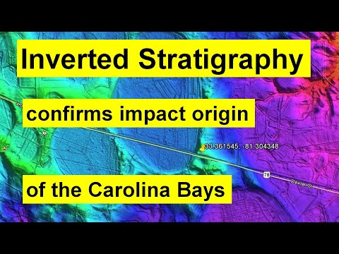 Inverted Stratigraphy confirms impact origin of Carolina Bays