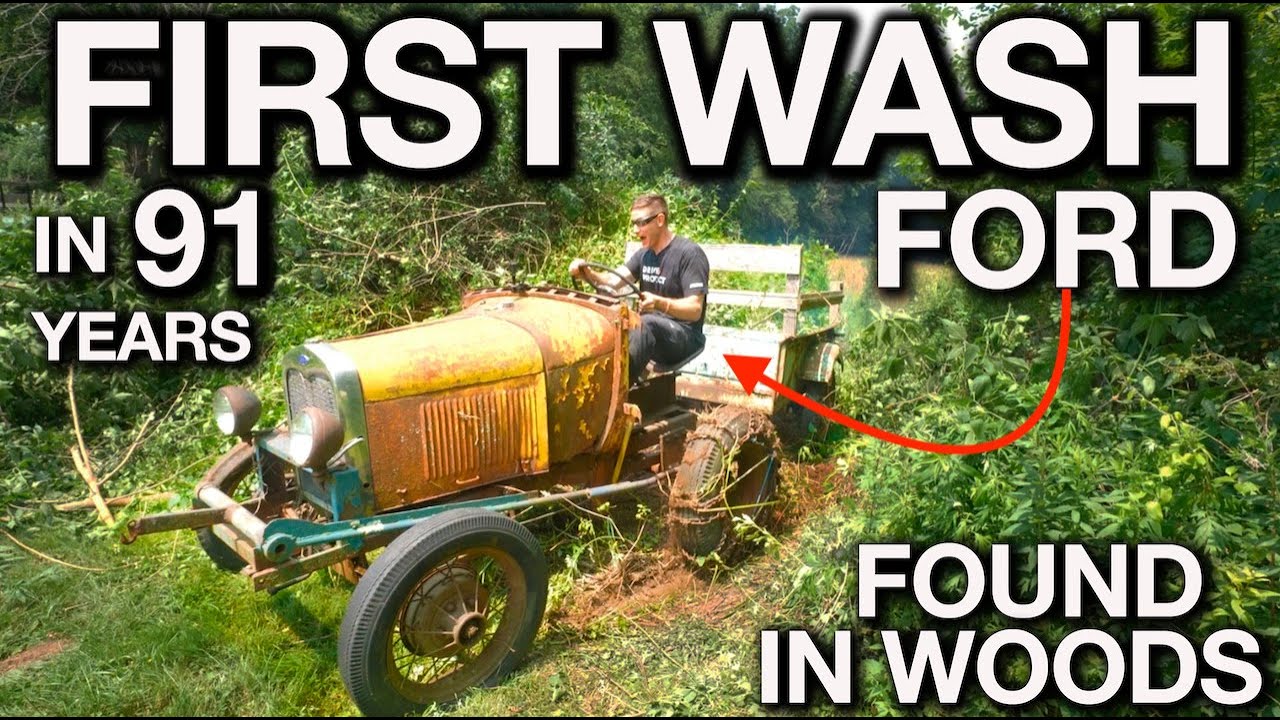 1929 Ford Doodlebug Found in the Woods Gets First Wash in Decades ...