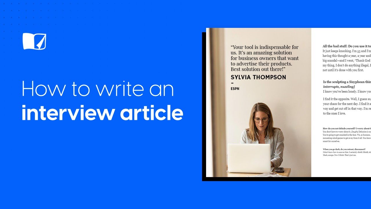 How To write an Interview Article | Flipsnack.com