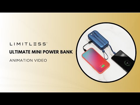 Ultimate Mini Power Bank 10,000mAh Portable Power Bank With Digital Display & Built-In Cables