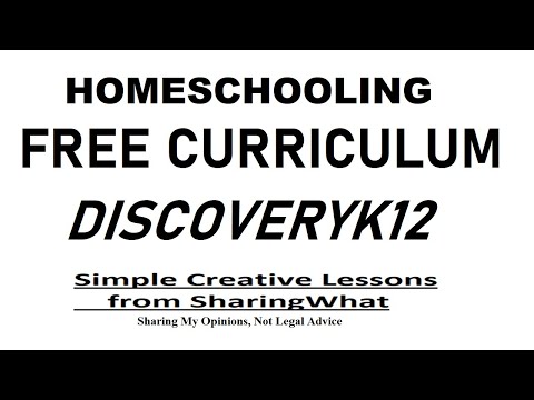 Free Online Complete Homeschool Curriculum Discovery K12, Home School, Homeschooling, Homeschoolers