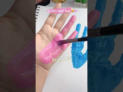 Best friend drawing 😍✨#shorts #art #painting #muktaeasydrawing #youtubeshorts