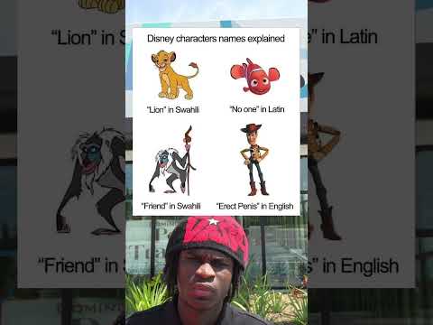 Disney characters names explained
