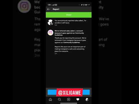report account instagram